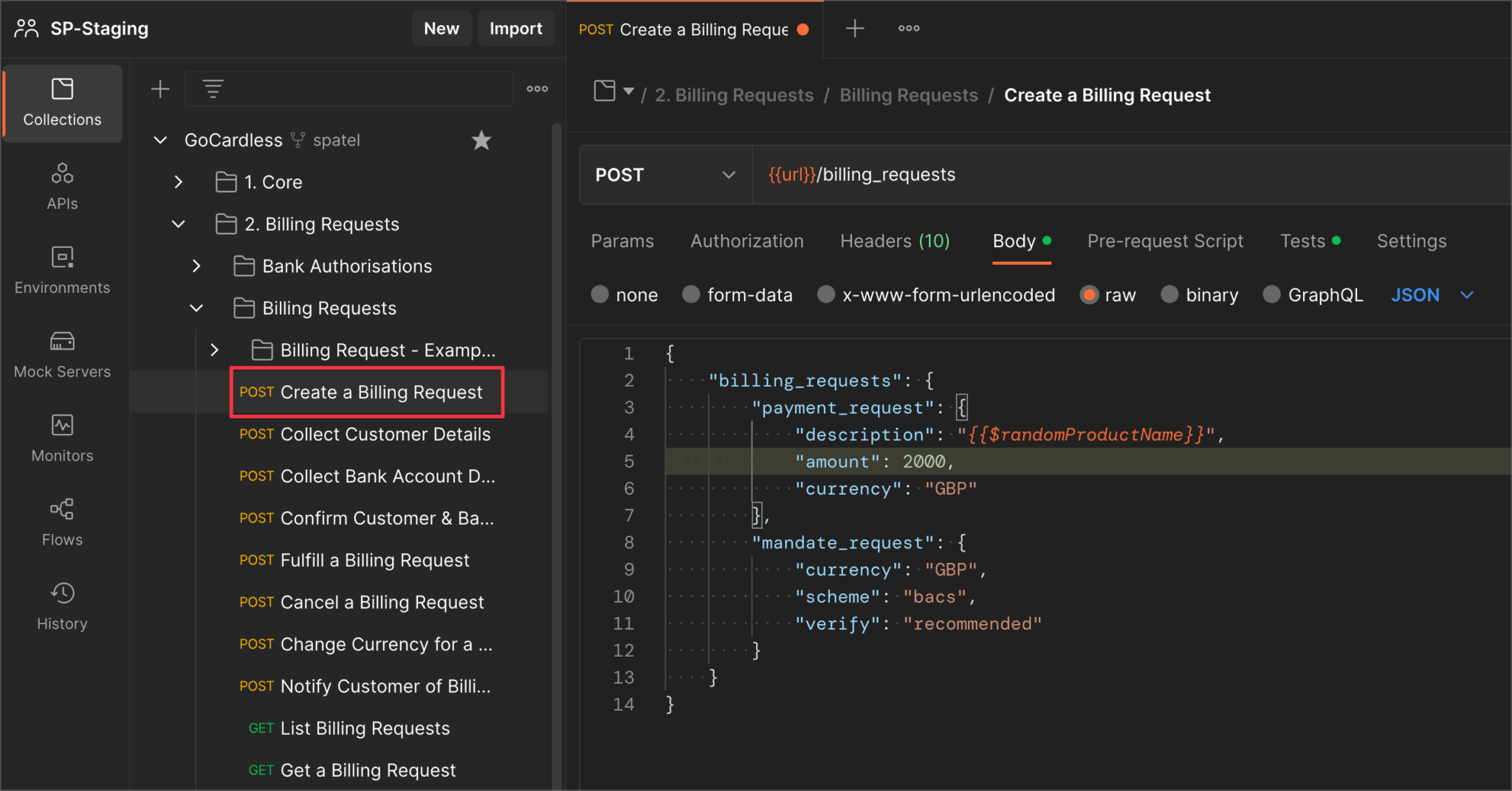 Testing bank payments with the GoCardless collection | Postman Blog